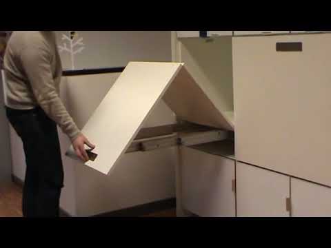 Spacesaving folding table for a multifunctional kitchen - Homework, by Atim