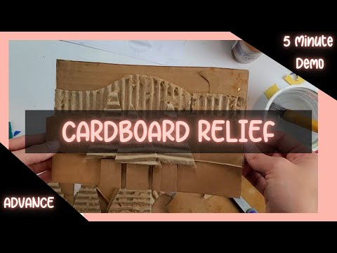 5 Minute Demo: Cardboard Relief Sculptures | Choice-Based Art Education