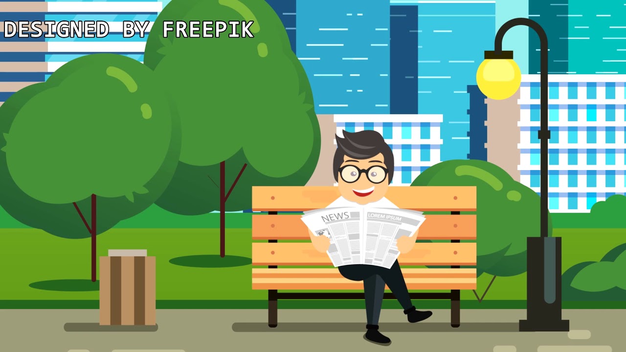 Man Reading Newspaper