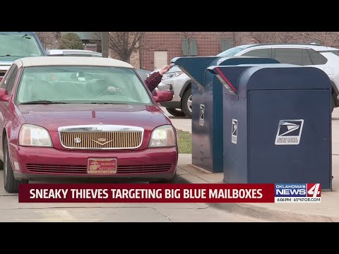 Sneaky thieves targeting big blue mailboxes