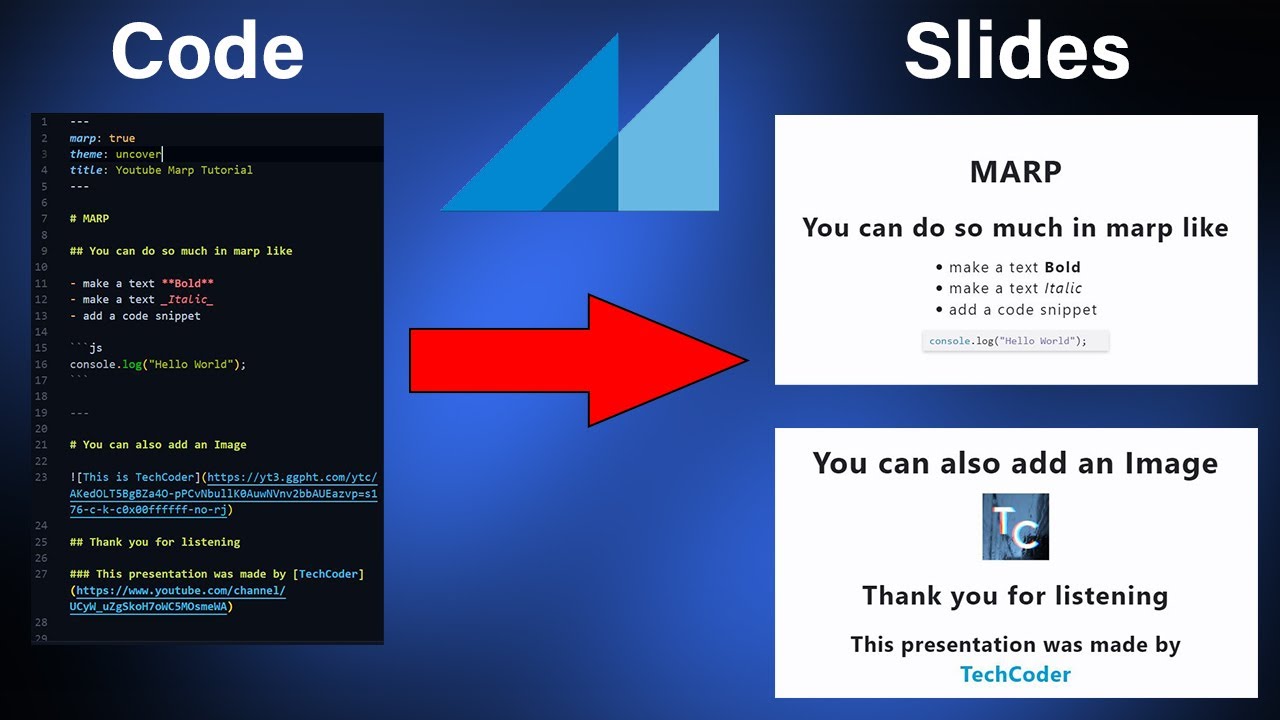 MARP TUTORIAL:  Make Presentation Slides with Code!