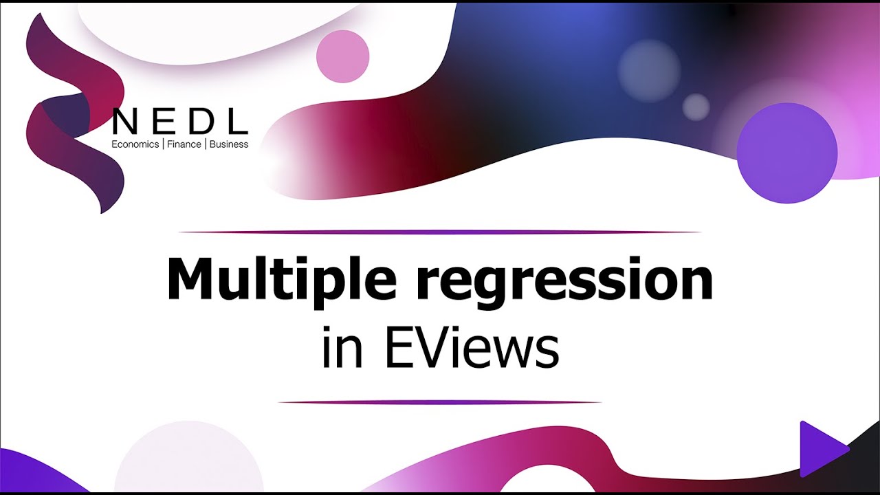 Multiple regression in EViews
