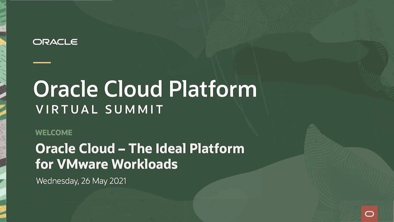 Oracle Cloud-the ideal platform for VMware workloads