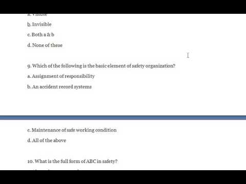 Safety Management - What is the full form of ABC in safety?