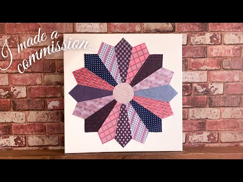 Dresden Plate | Quilt Pattern with Up-cycled Silk Ties