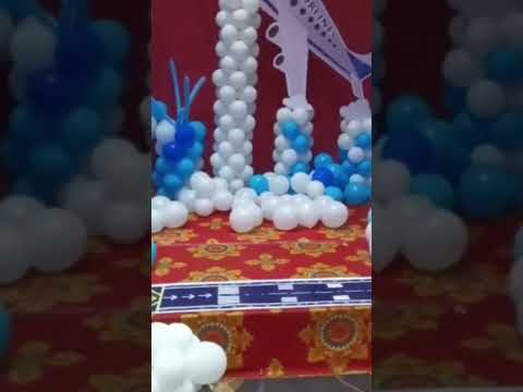 aeroplane ✈️ theme balloon 🎈💭 decoration ideas #mybtstory #plane