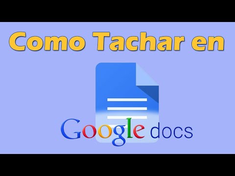 Como tachar en Google docs