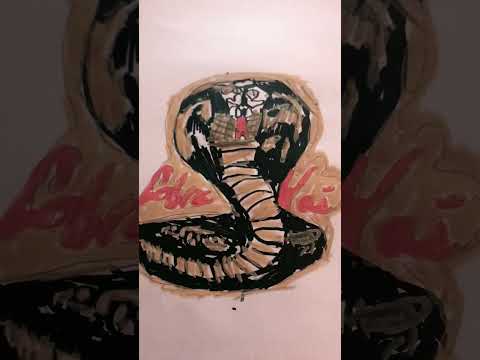 Cobra Kai logo #fyp #shorts #like #artist #art