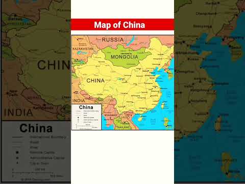 Map of China | #china #map #shorts