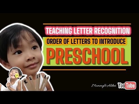 Teaching letter recognition | Order of letters to introduce to Preschool| Mommy&Aldrei