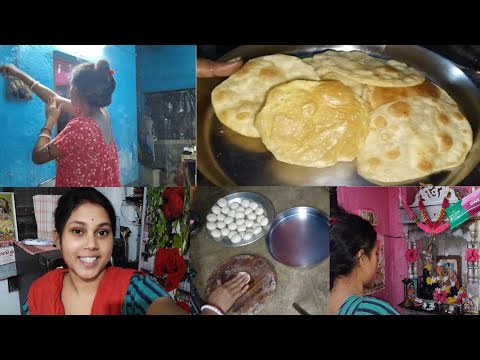 মায়ের হাতের লুচি আর দই মাংসটা সেরা লাগলো || মা না থাকলে এসব হয়ে ওঠে না @MayaMrinmoyVlogs