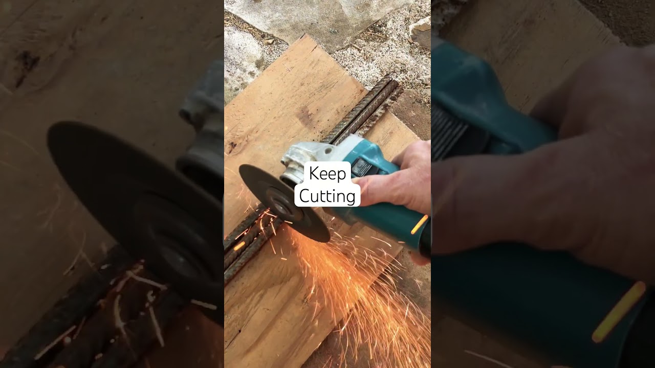 How Do I cut rebar? #grinder #simple #concrete