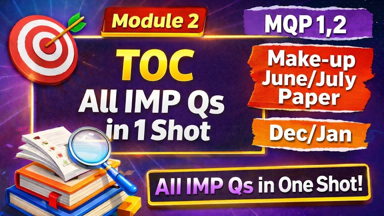 TOC MODULE 2 ALL IMP Q'S 