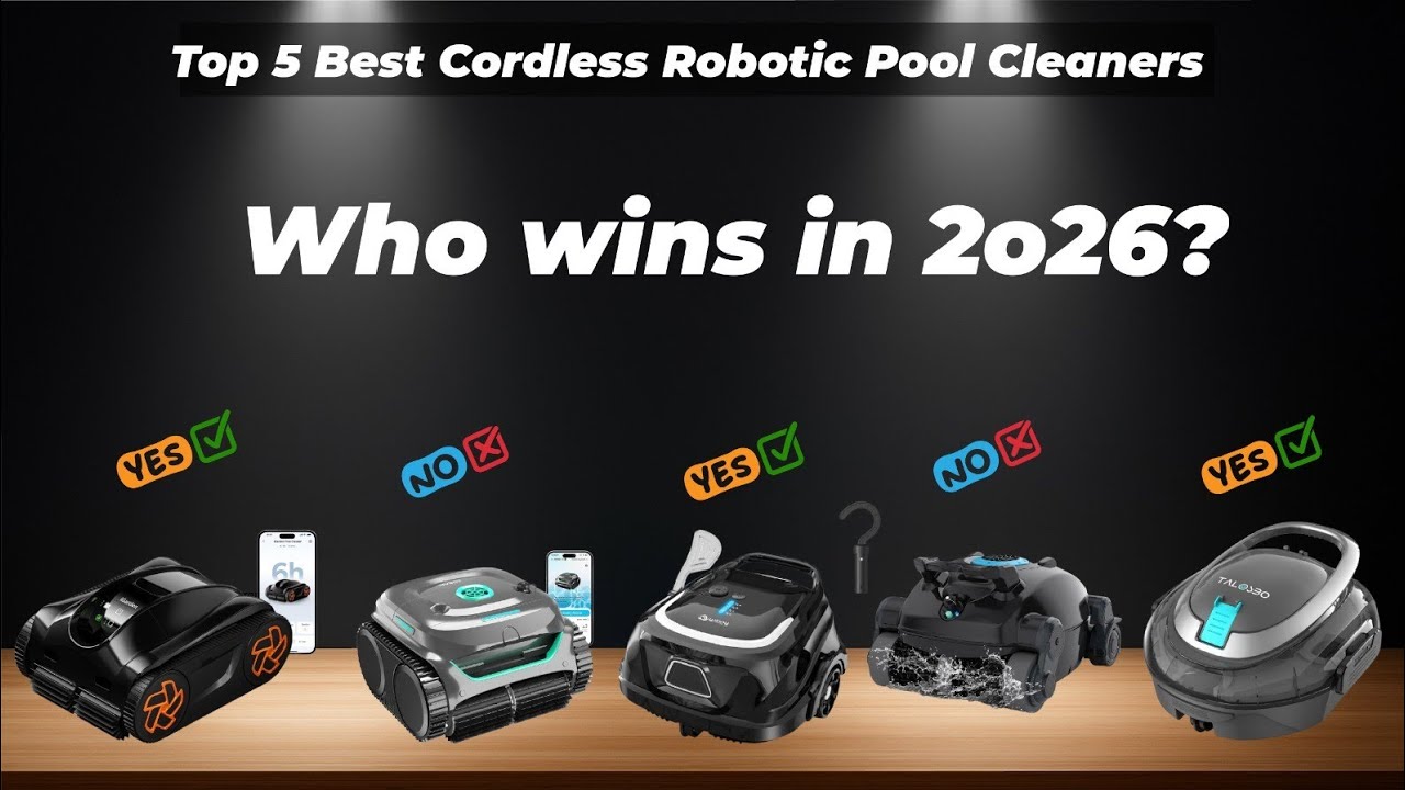 ✅ Top 5 best cordless robotic pool cleaners [Watch This Before You Make a Choice!]