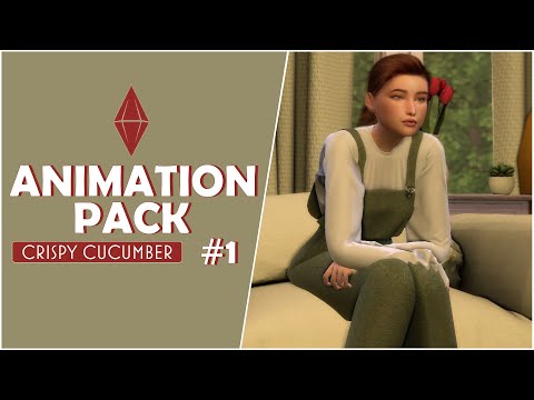 THE SIMS 4 ANIMATION PACK #1 l CRISPY CUCUMBER