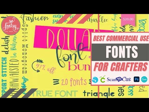 Best Fonts for Cricut Design Space and Silhouette Studio