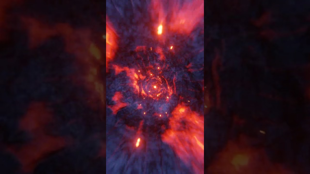 Volcano cave VJ loop #vjloop #vj #shorts #blender