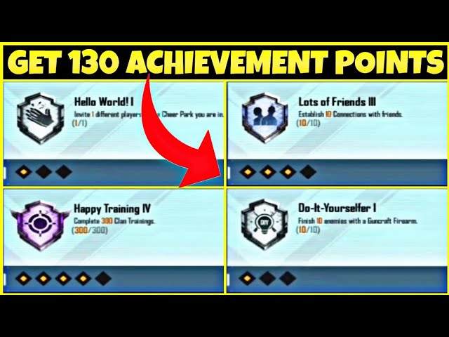 How to get achievement points in BGMI