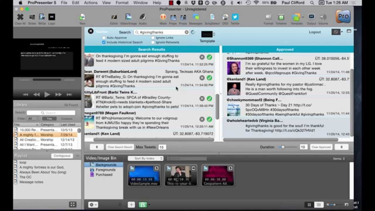 ProPresenter 5 Tutorial: Using Twitter in ProPresenter 5