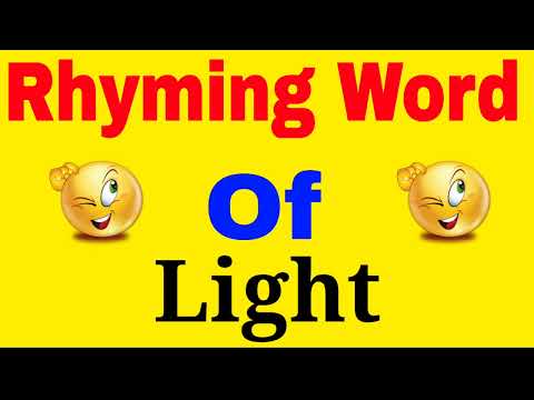 Light ka rhyming word | 2 Rhyming words of Light | Light ka rhyming word kya hai