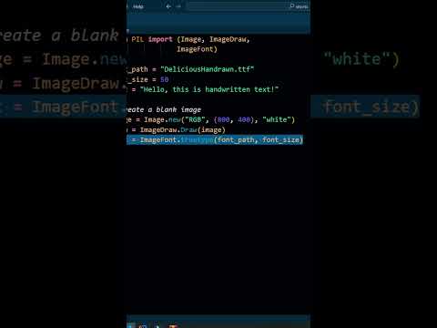 Convert Any Text into Handwritten Notes Using Python! 📝