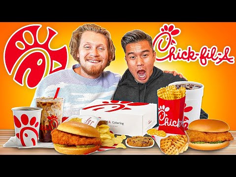 We Tried Chick Fil A's Entire Menu w/ Jiedel!