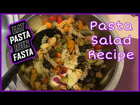 PASTA SALAD WITH HOMEMADE ZESTY ITALIAN DRESSING || Yvette Renee'