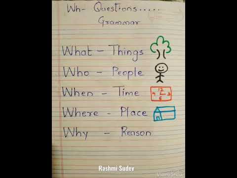 @RashmiSudev #shorts #english #englishgrammar #when #what #why #where #who