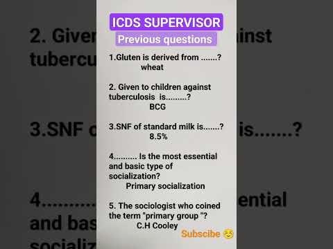 icds supervisor||previous questions#psc#study#shorts