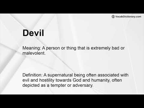 Devil Meaning