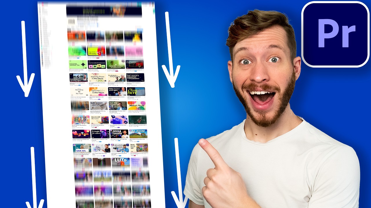 How To Create Website Scrolling Display Effect In Premiere Pro