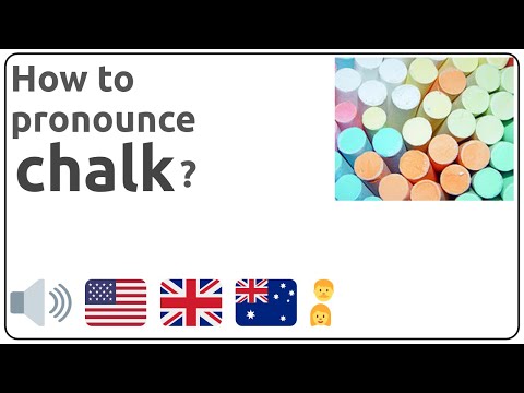 How to pronounce chalk in english?