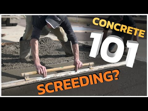 Different Ways to Screed Concrete!
