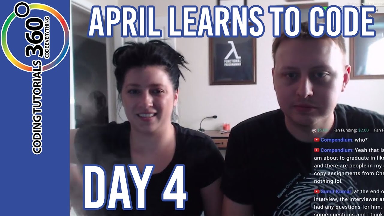April Learns to Code | Day 4 of 100 Days of Code