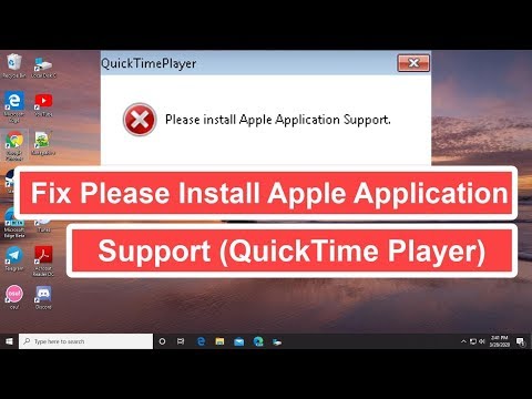 How To Fix Please install Apple Application Support (QuickTime Player)