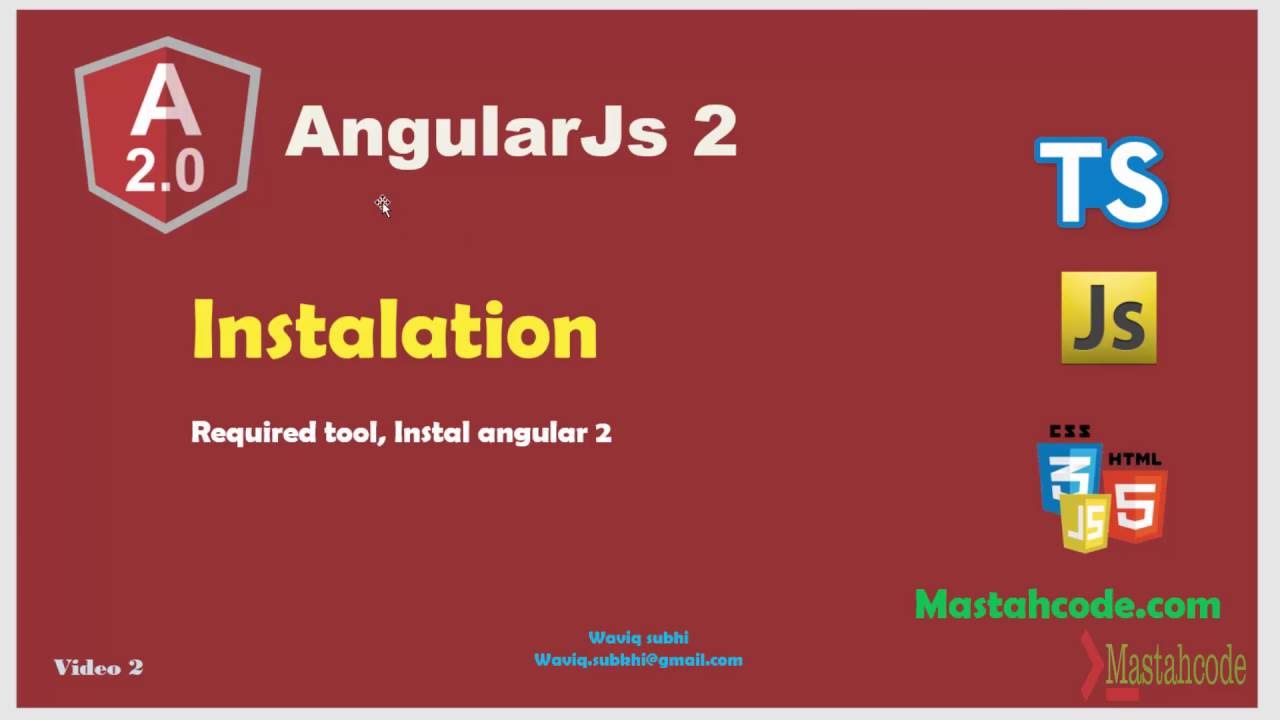 AngularJS2 - Install angular 2