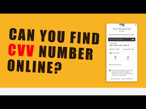 Can you find your CVV number online?