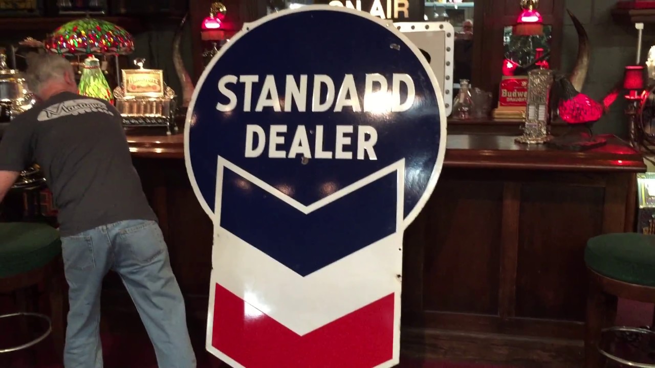 Standard Oil Gas Porcelain Dealership Sign