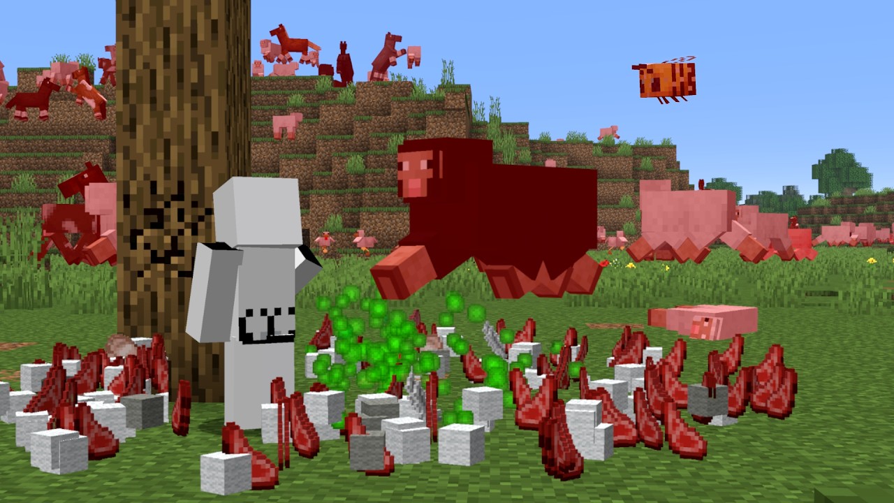 Minecraft, But Every Swing Hits Everything