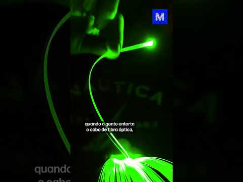 Pode DOBRAR FIBRA ÓPTICA?