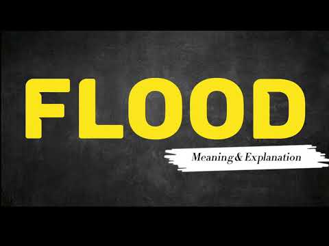 What Does FLOOD Means || Meanings And Definitions With Example in ENGLISH