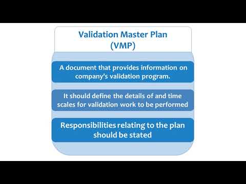 Validation Master Plan