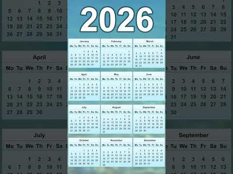 Calendar 2026