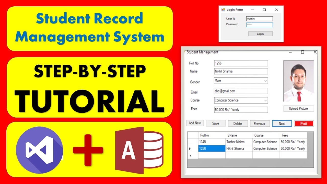 💡Student Records Management System Project using Visual Basic and Ms Access | Tutorial for Beginners