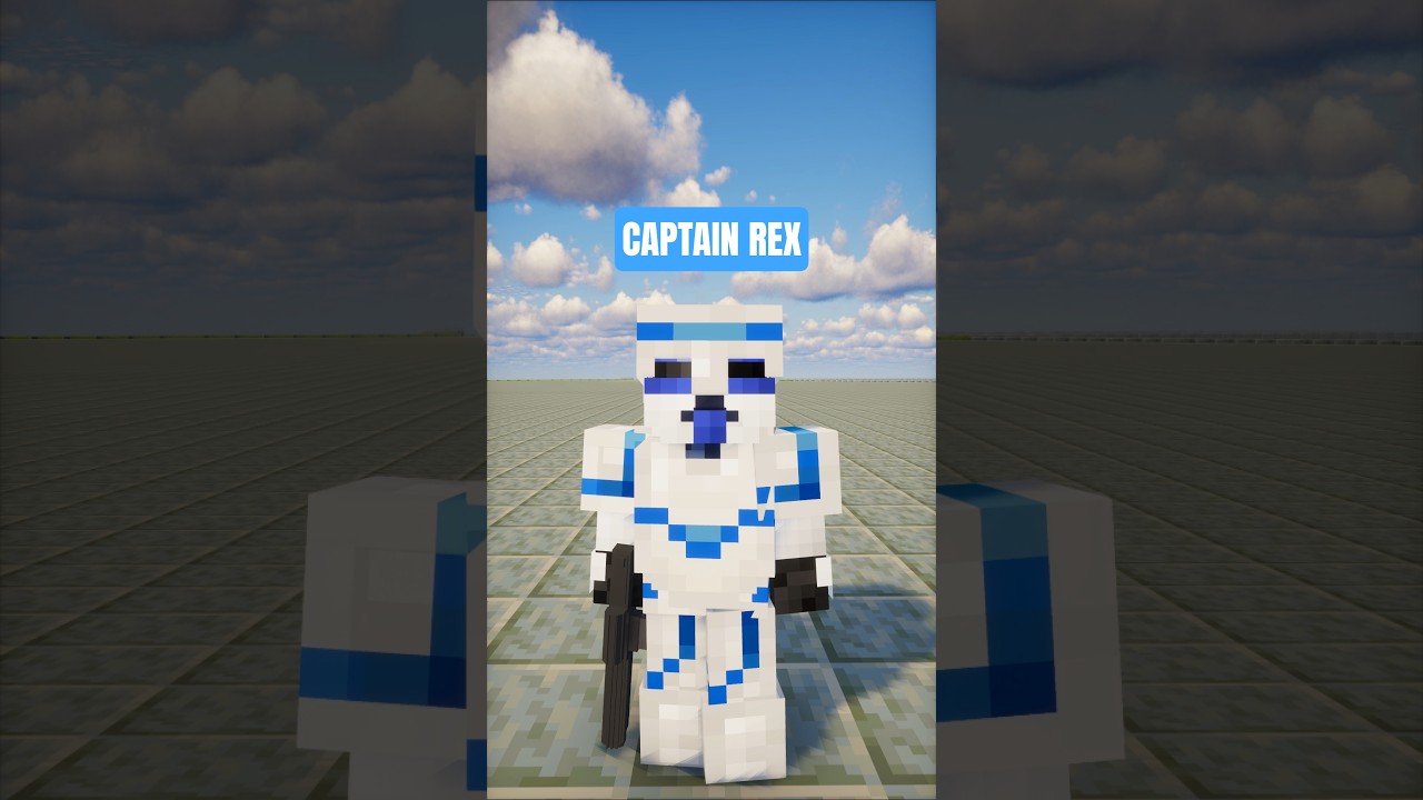 Minecraft: Captain Rex Armor Trim #starwars #minecraft