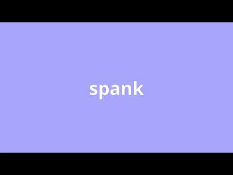 what is the meaning of spank