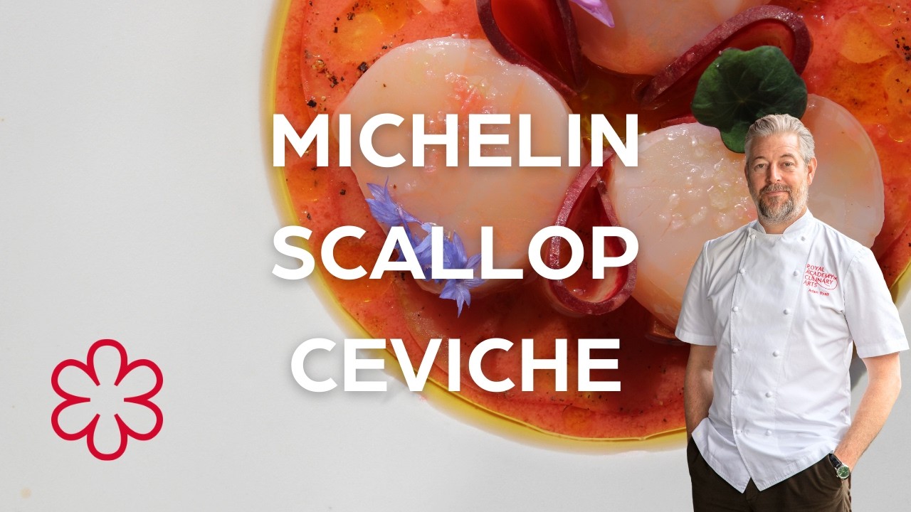 Michelin Scallop ceviche dish
