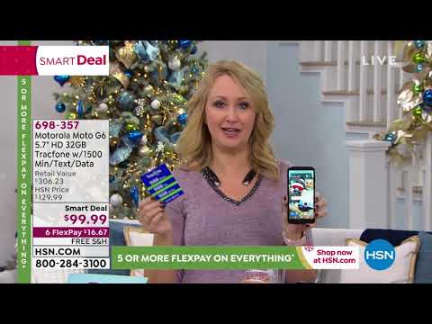 Motorola Moto G6 5.7" 32GB Tracfone with 1500 Minutes, T...