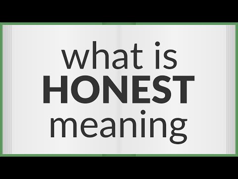 Honest | meaning of Honest