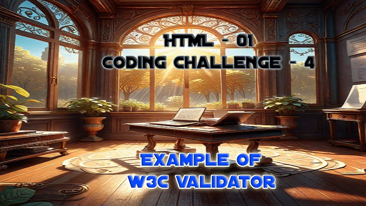HTML 01 | Coding Challenge - 4 | HTML & CSS Tutorials